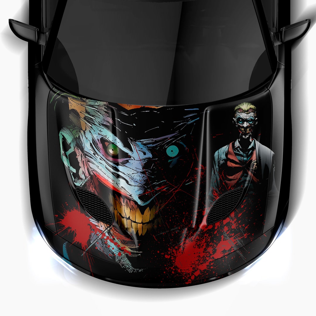 Antihero Joker Car Hood Wraps 47 Dark Series ITASHA American Comics ...