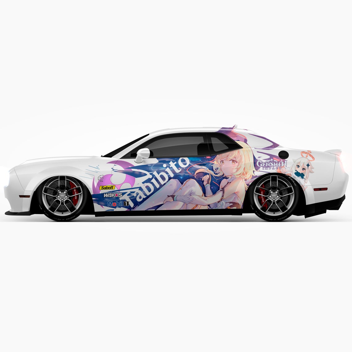Genshin Impact Lumine Anime Car Wraps ITASHA Stickers Decals Made With ...