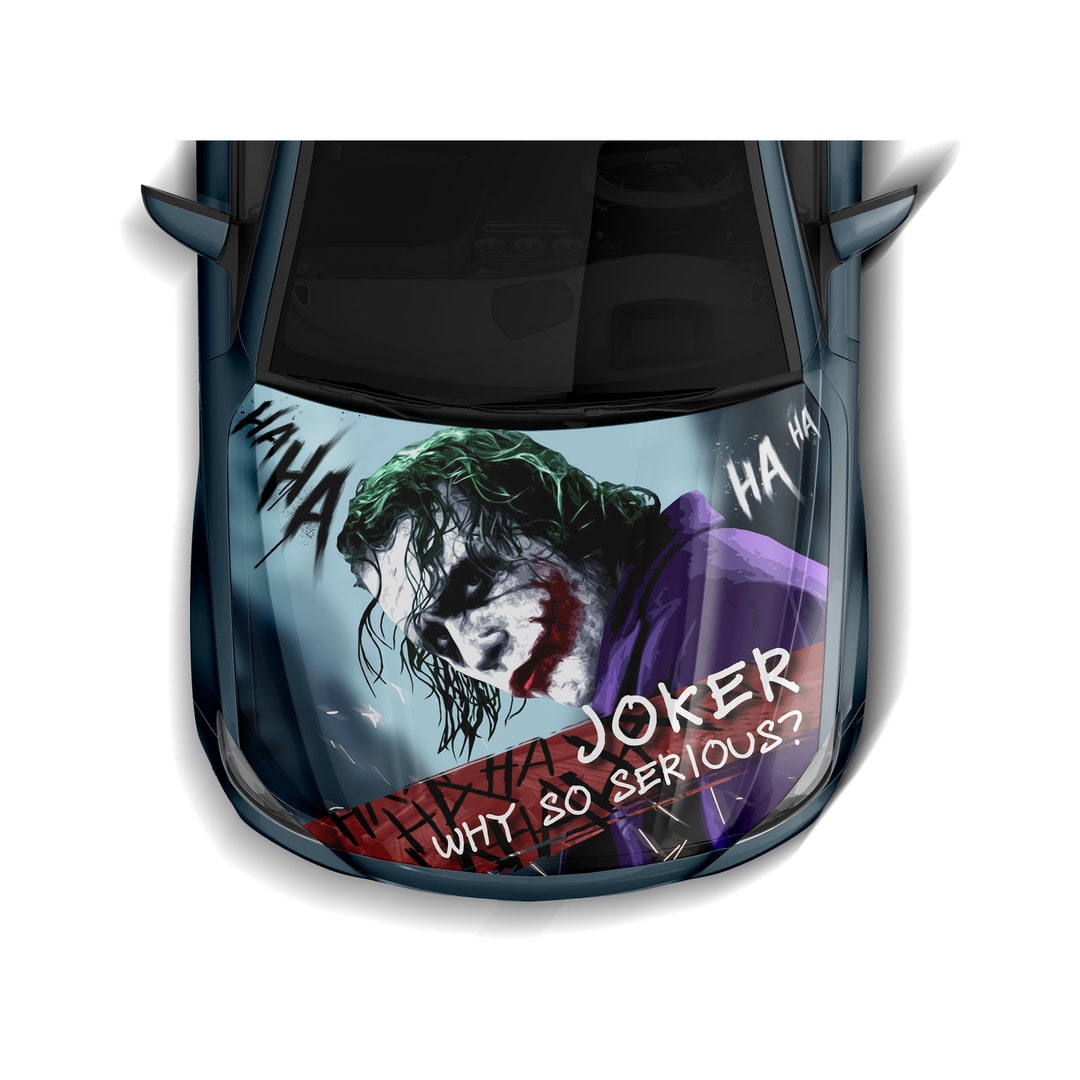 Antihero Joker Car Hood Wraps 02 Dark Series ITASHA American Comics ...