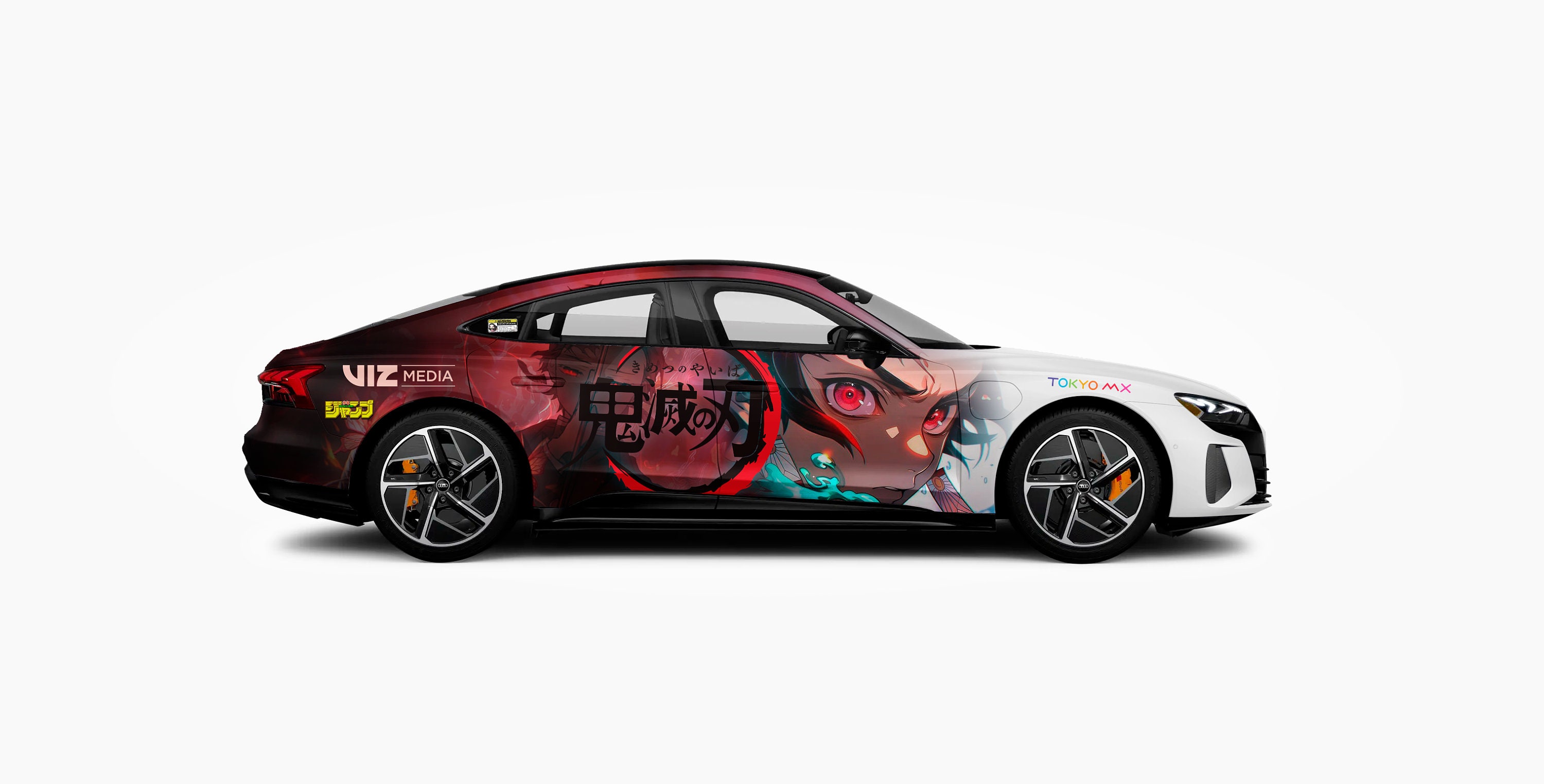 Tanjiro Kamado Demon Slayer Full Car Wrap ITASHA Anime Stickers Decals ...