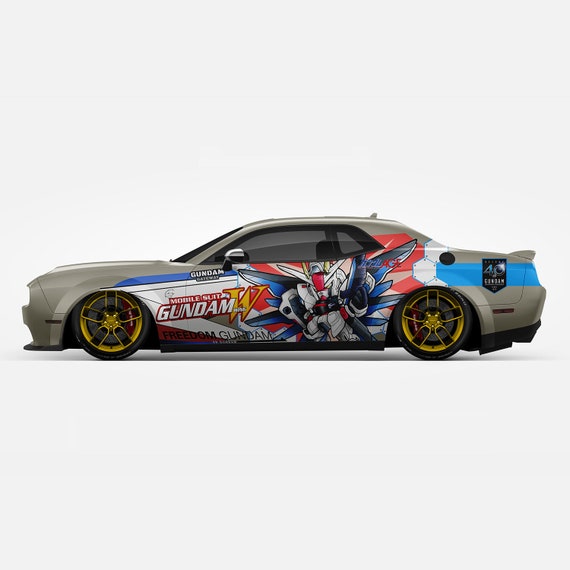 Gundam 06 Car Both Sides Wrap ITASHA Anime Stickers Decals Made With Top Vinyl Fit With Any Cars Support Custom Etsy