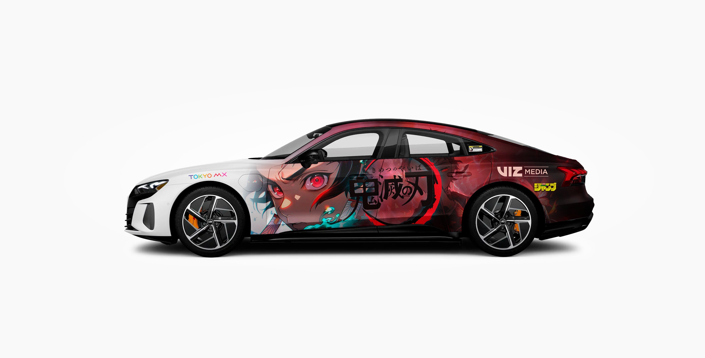 Tanjiro Kamado Demon Slayer Full Car Wrap ITASHA Anime Stickers Decals ...