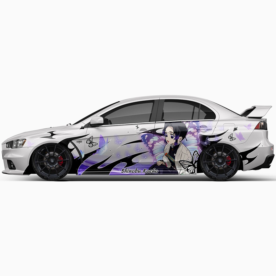 Shinobu Kochō Demon Slayer Car Both Sides Wrap ITASHA Anime Stickers ...
