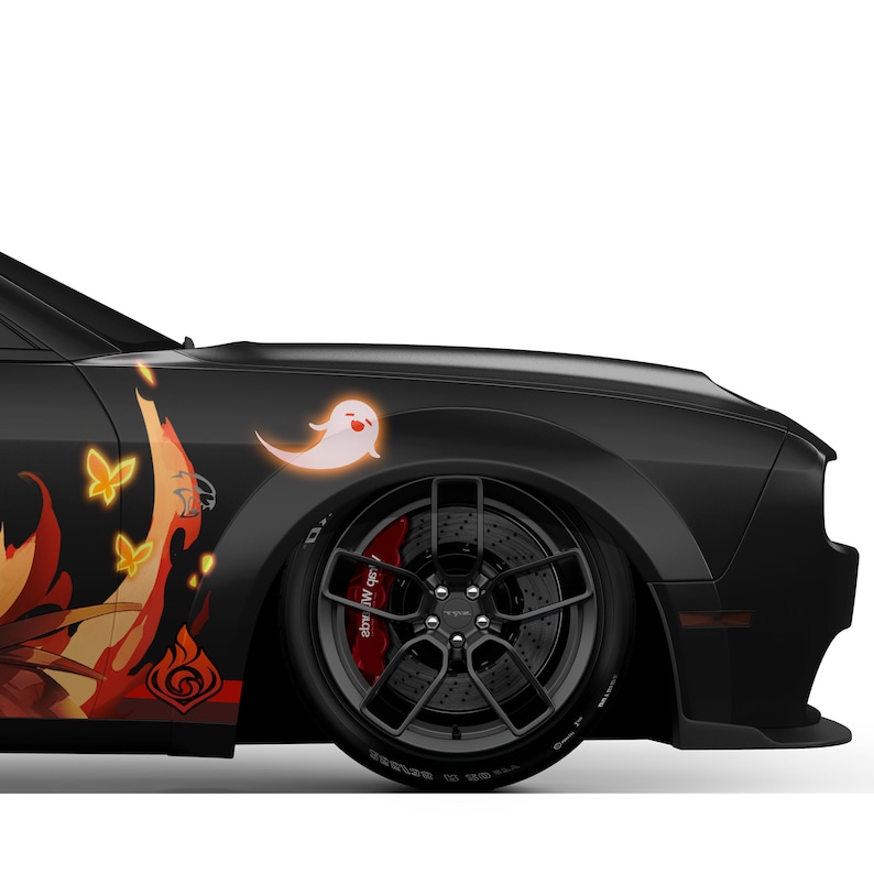 Genshin Impact Hu Tao Car Sides Wraps ITASHA Anime Stickers Decals Made ...