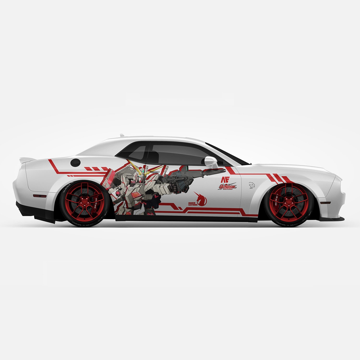 Gundam 04 Car Both Sides Wrap ITASHA Anime Stickers Decals Made With ...