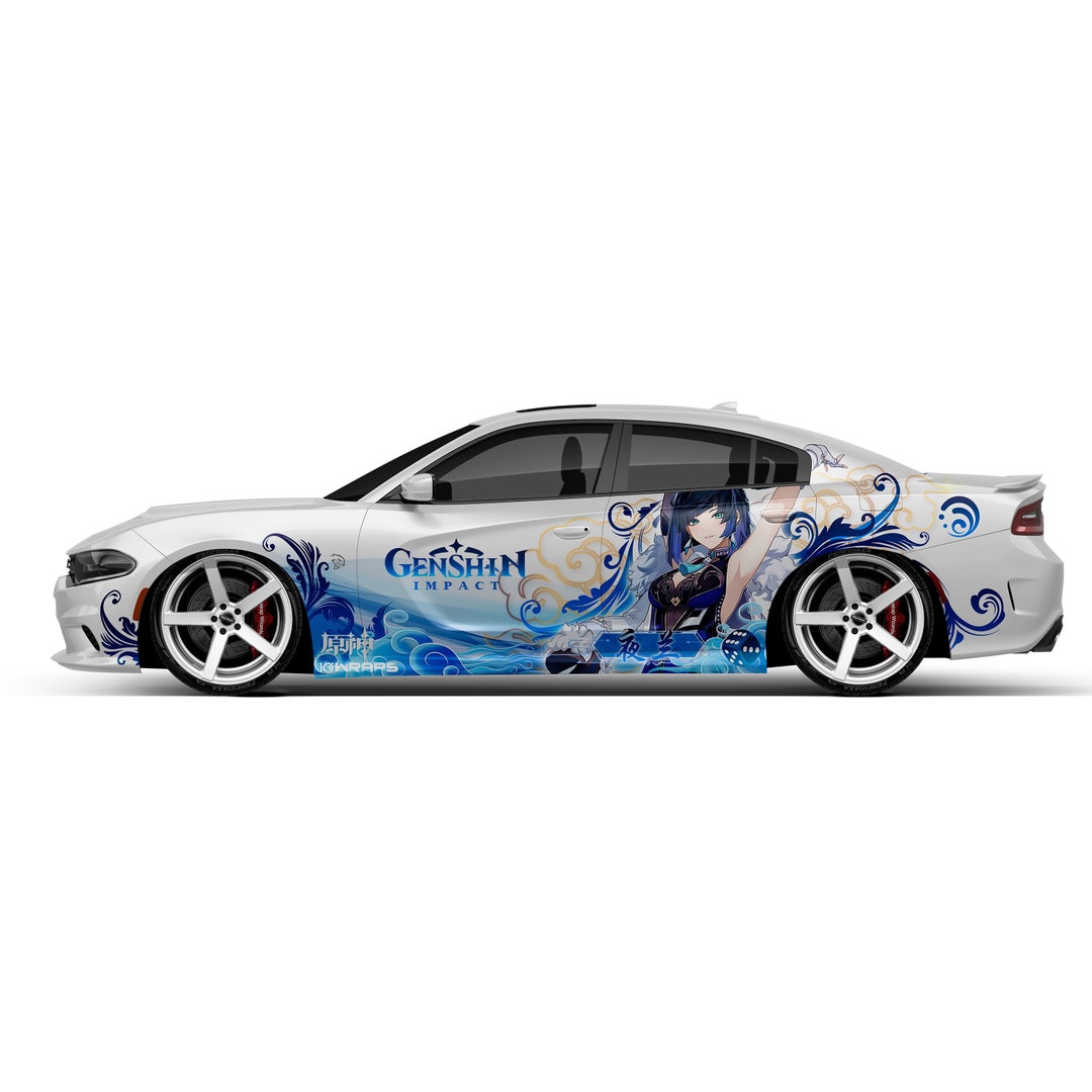 Genshin Impact Yelan Car Sides Wraps ITASHA Anime Stickers Decals Made ...