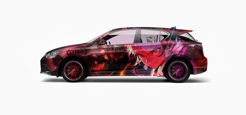 Rengoku Kyoujurou Demon Slayer Full Car Wrap ITASHA Anime Stickers ...