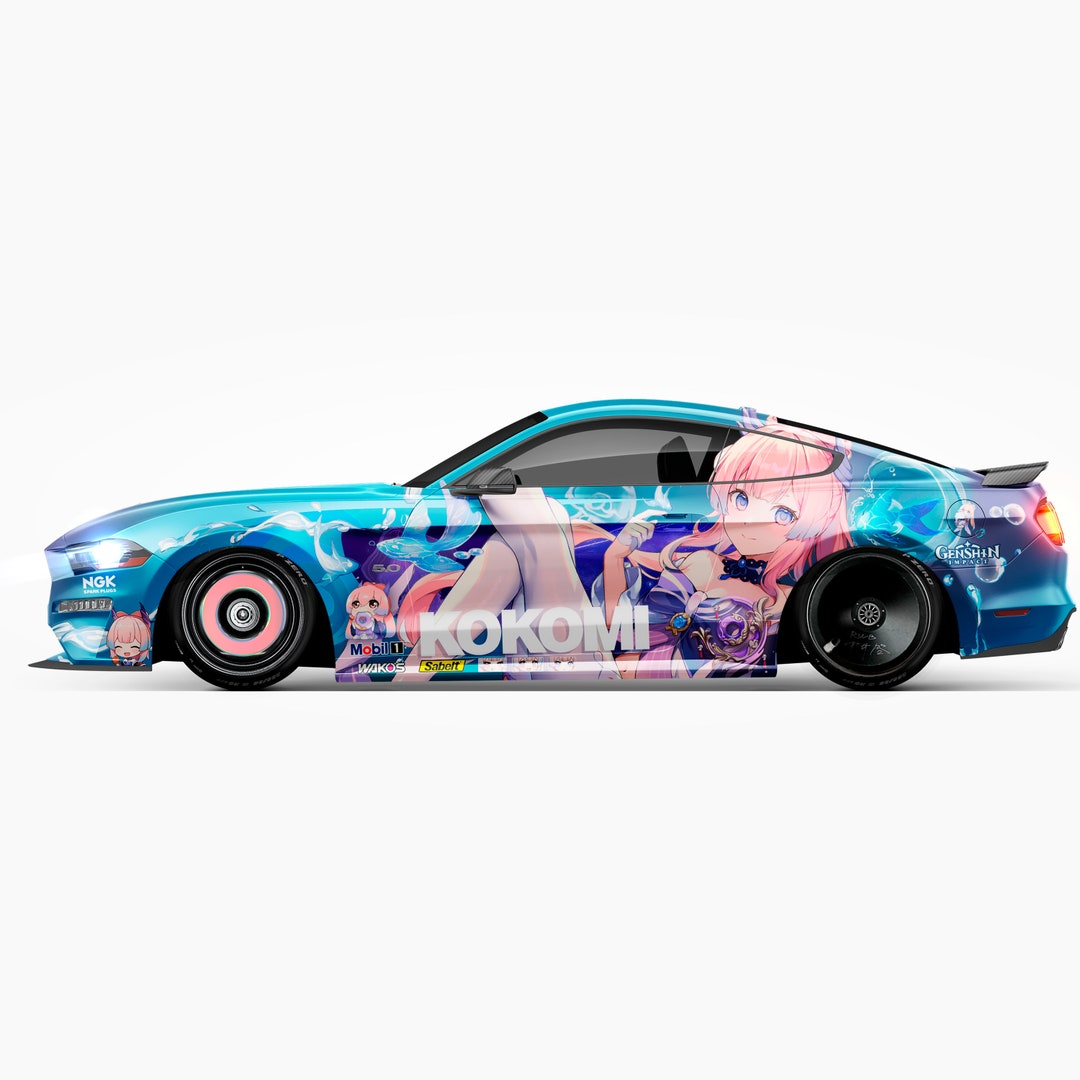 Genshin Impact Sangonomiya Kokomi Anime Car Wraps ITASHA Stickers ...