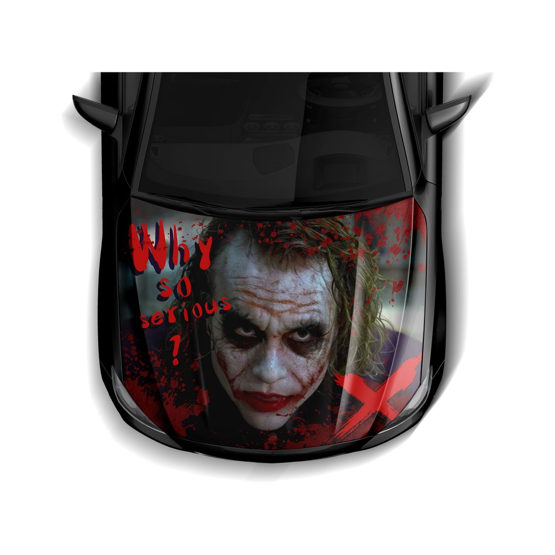 Antihero Joker Car Hood Wraps 09 Dark Series ITASHA American Comics ...