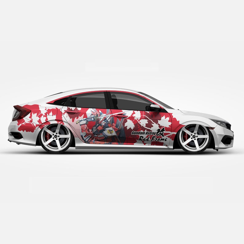 Gundam 01 Car Both Sides Wrap ITASHA Anime Stickers Decals Made With ...