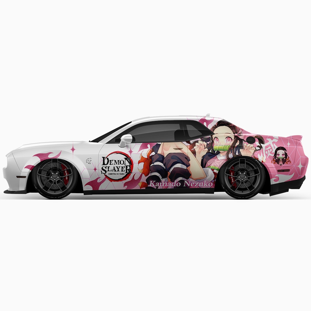 Nezuko Kamado Demon Slayer Full Car Wrap ITASHA Anime Stickers Decals ...