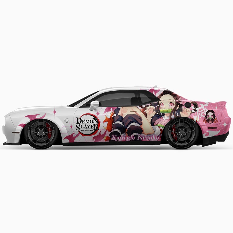 Nezuko Kamado Demon Slayer Full Car Wrap ITASHA Anime Stickers Decals ...