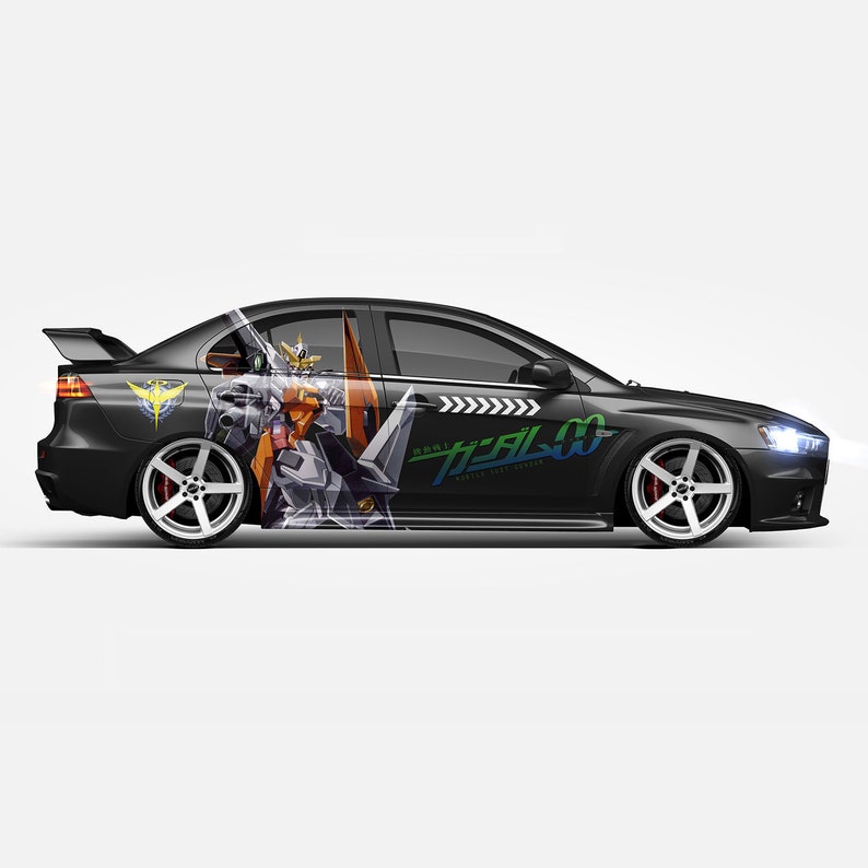 Gundam 09 Car Both Sides Wrap ITASHA Anime Stickers Decals Made With ...