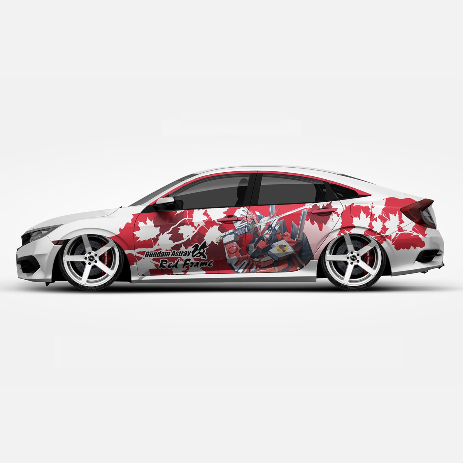 Gundam 01 Car Both Sides Wrap ITASHA Anime Stickers Decals Made With ...
