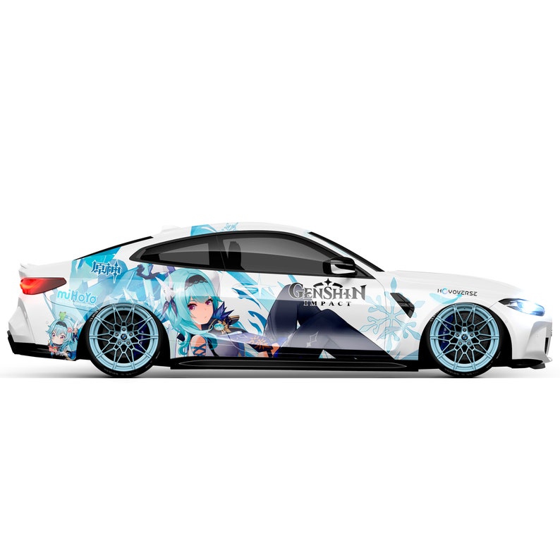 Genshin Impact Eula Car Wraps ITASHA Stickers Decals Made With Top ...