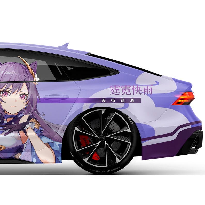 Genshin Impact Keqing Car Wraps ITASHA Stickers Decals Made With Top ...