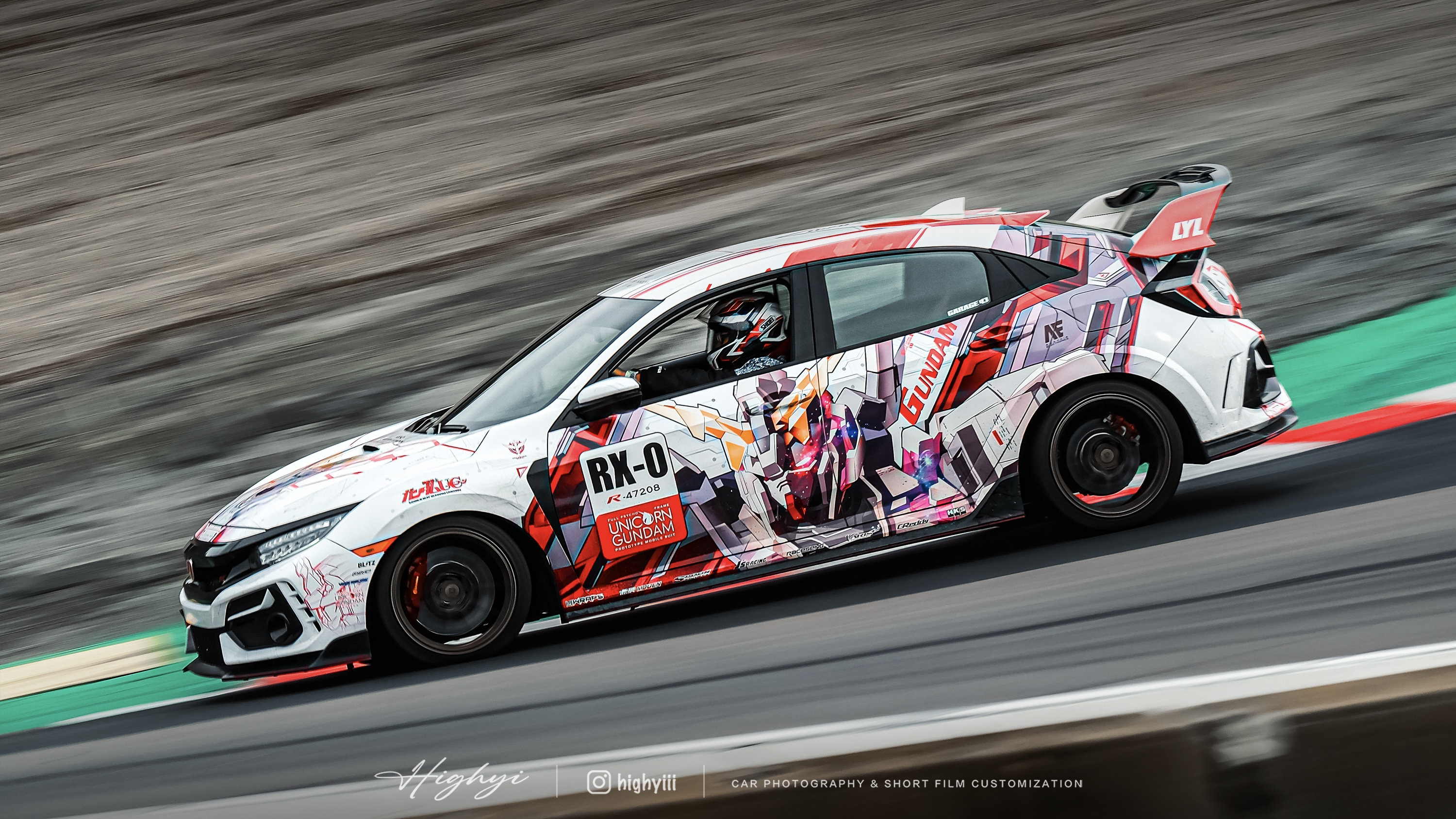 Gundam 05 Car Both Sides Wrap ITASHA Anime Stickers Decals Made With ...