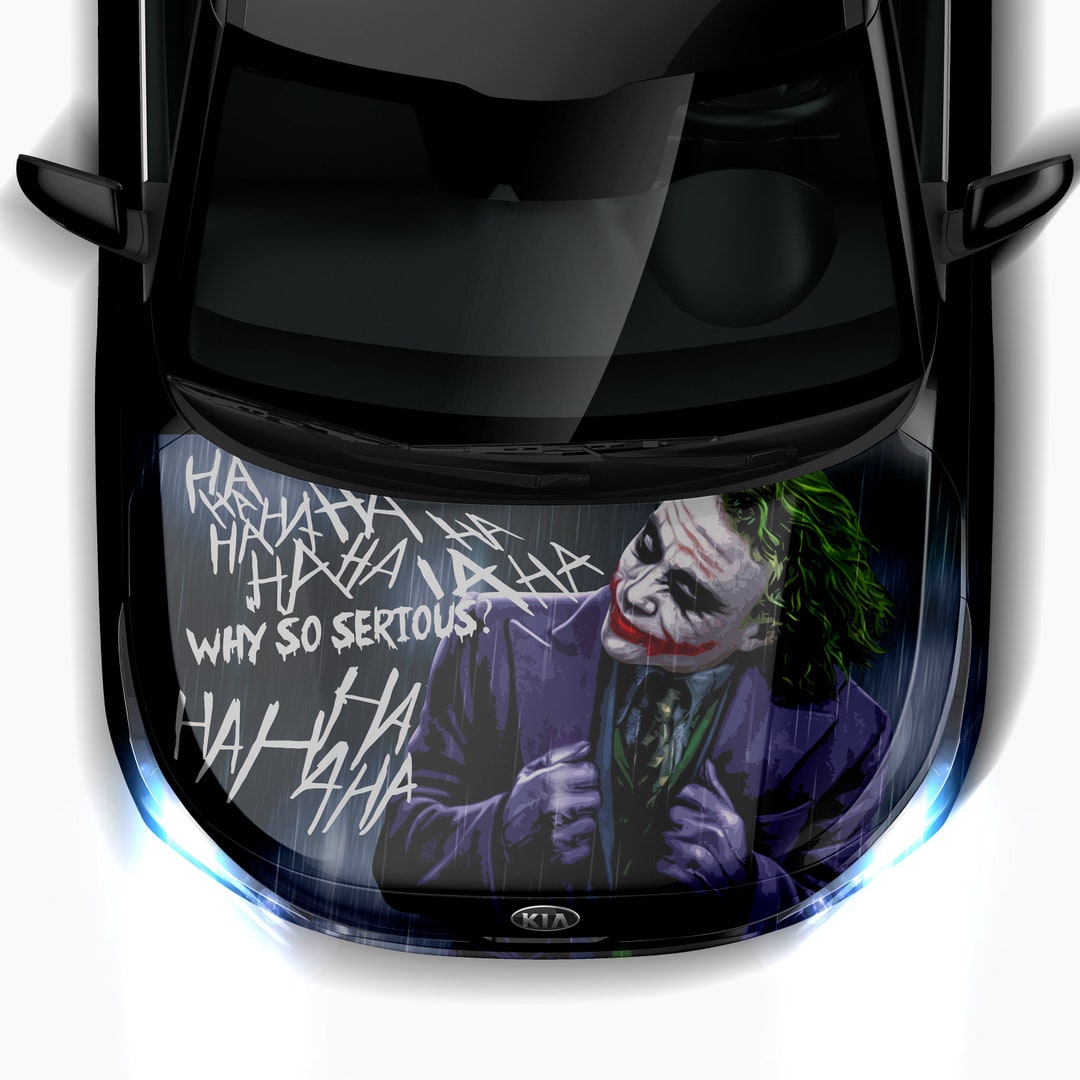 Antihero Joker Car Hood Wraps 40 Dark Series ITASHA American Comics ...