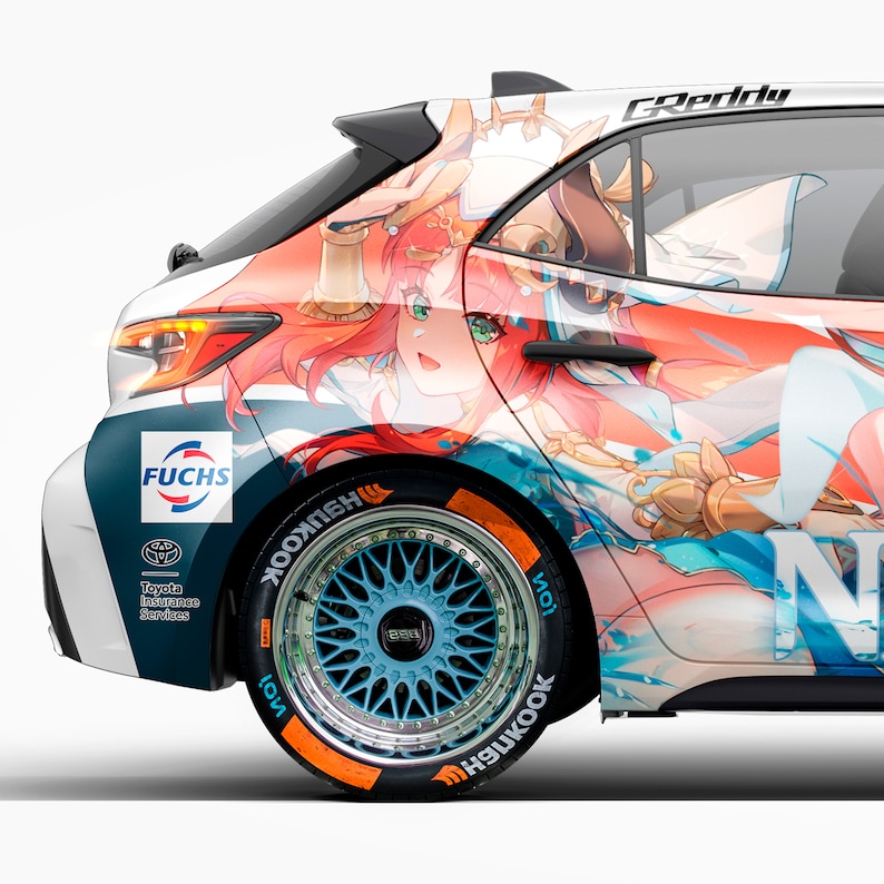 Genshin Impact Nilou Anime Car Wraps ITASHA Stickers Decals Made With ...