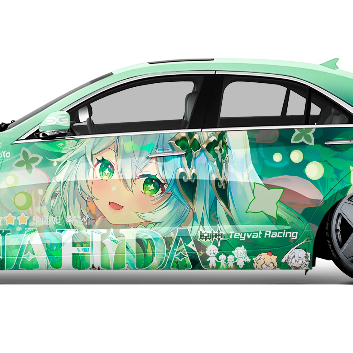 Genshin Impact Nahida Full Car Wraps ITASHA Stickers Decals Made With ...