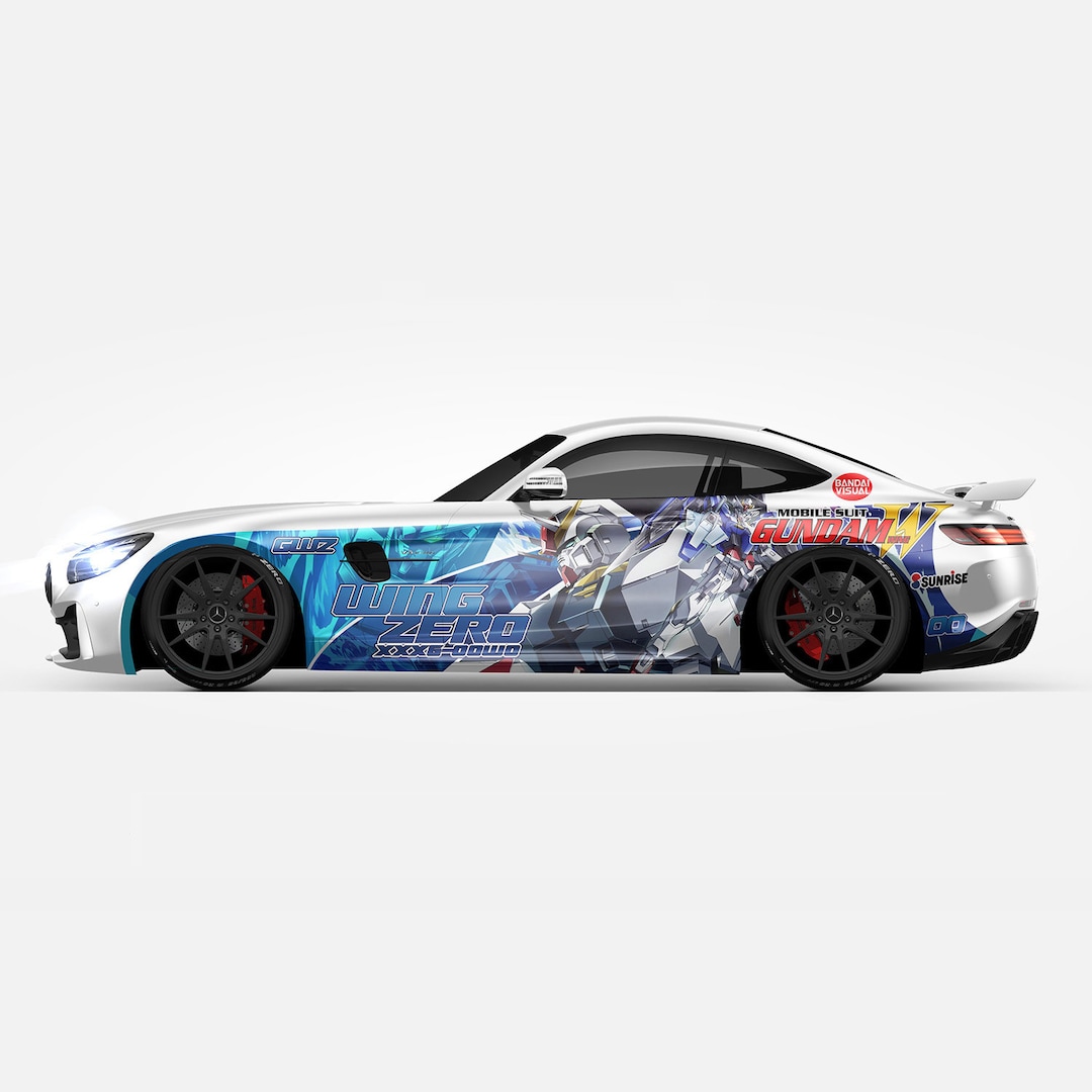 Gundam 11 Car Both Sides Wrap ITASHA Anime Stickers Decals Made With ...