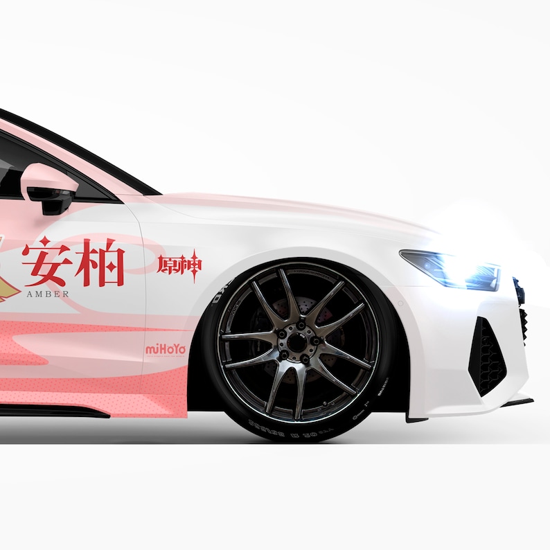 Genshin Impact Amber Anime Car Wraps ITASHA Stickers Decals - Etsy