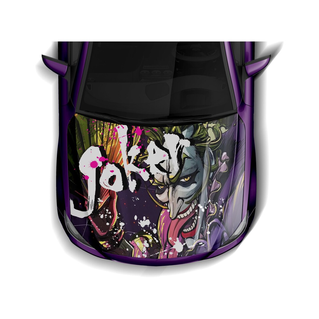 Antihero Joker Car Hood Wraps 17 Dark Series ITASHA American Comics ...