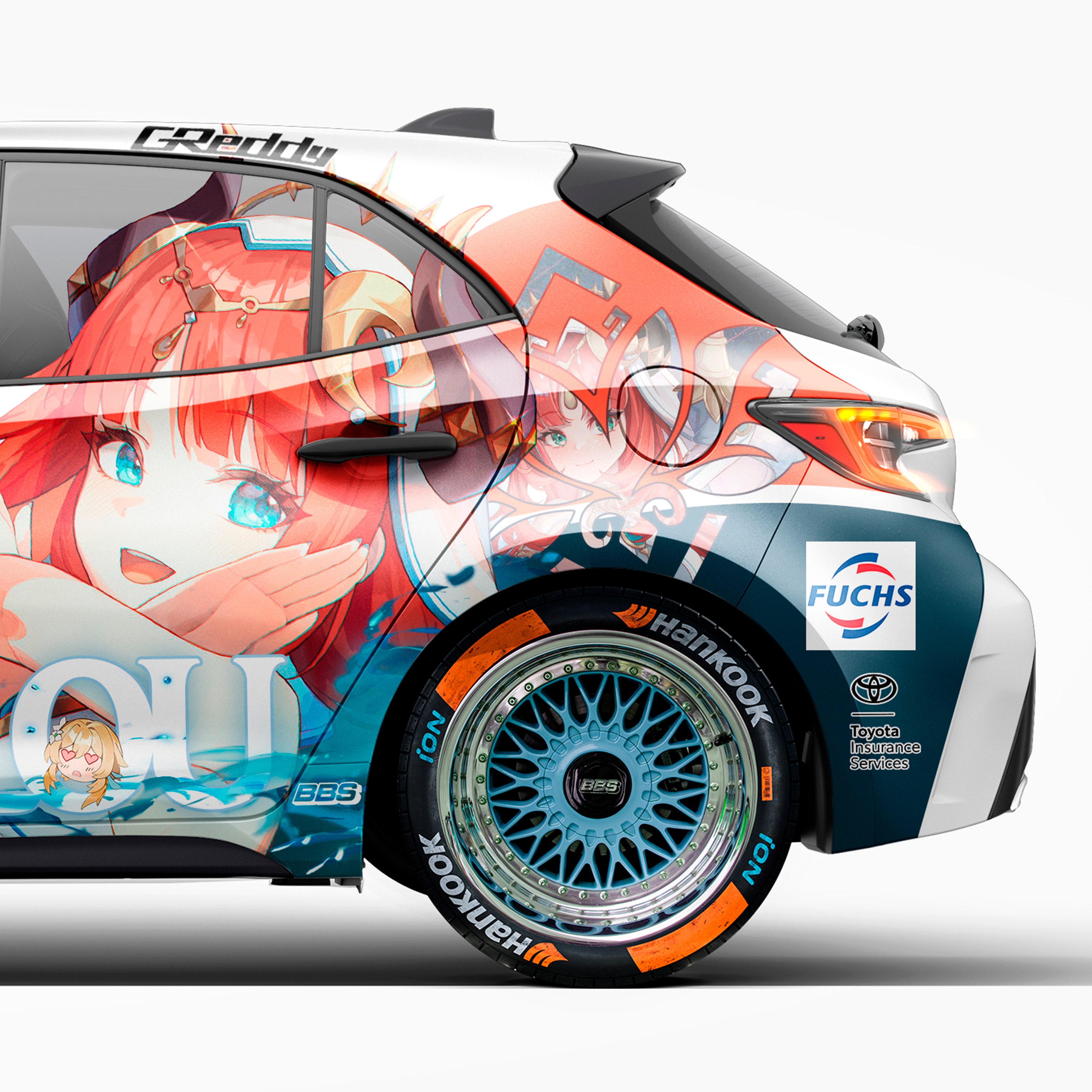 Genshin Impact Nilou Anime Car Wraps ITASHA Stickers Decals Made With ...