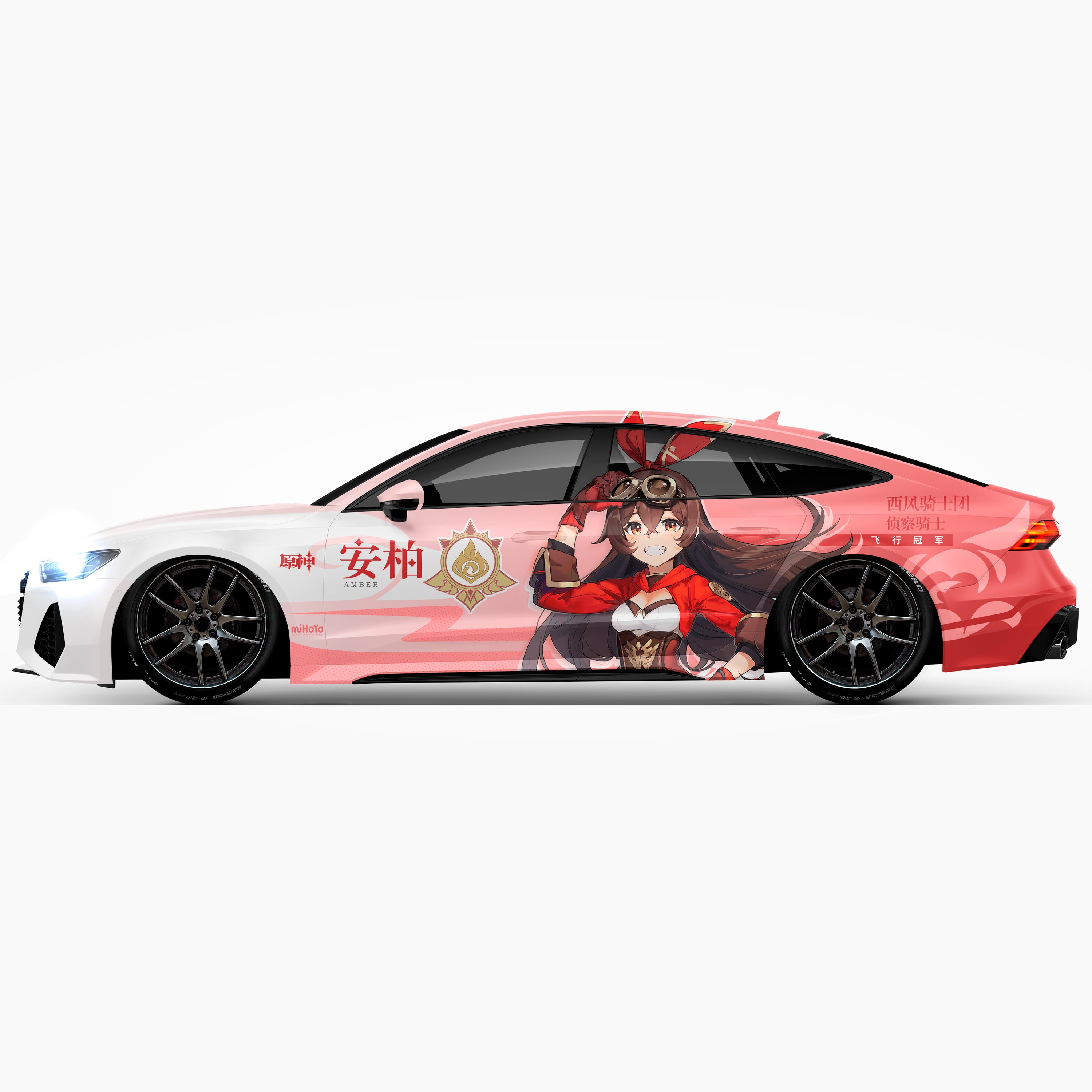 Genshin Impact Amber Anime Car Wraps ITASHA Stickers Decals Made With ...