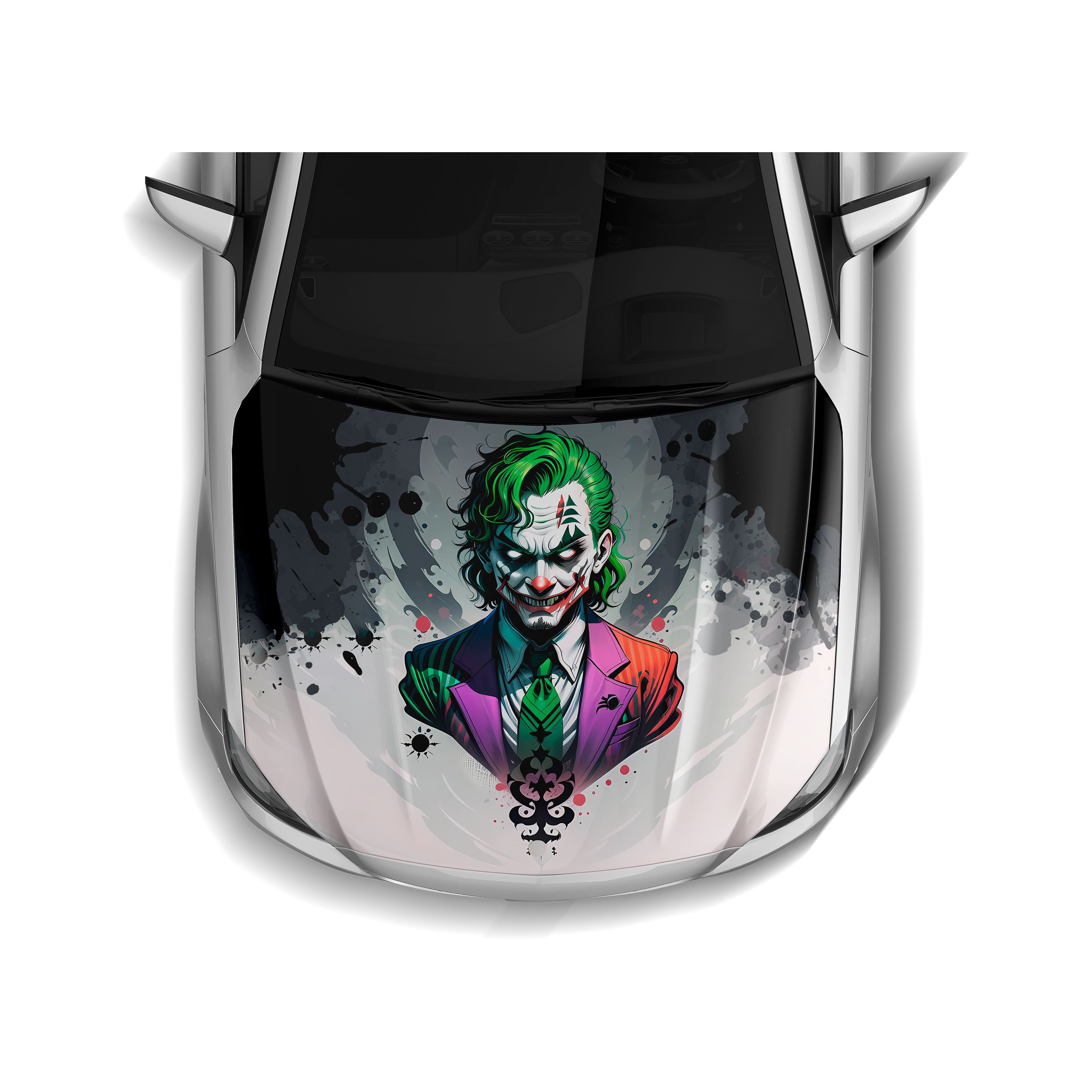 Antihero Joker Car Hood Wraps 22 Dark Series ITASHA American Comics ...