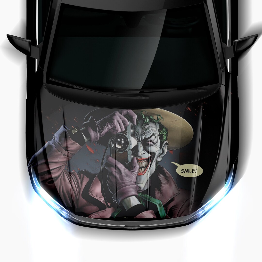 Antihero Joker Car Hood Wraps 36 Dark Series ITASHA American Comics ...