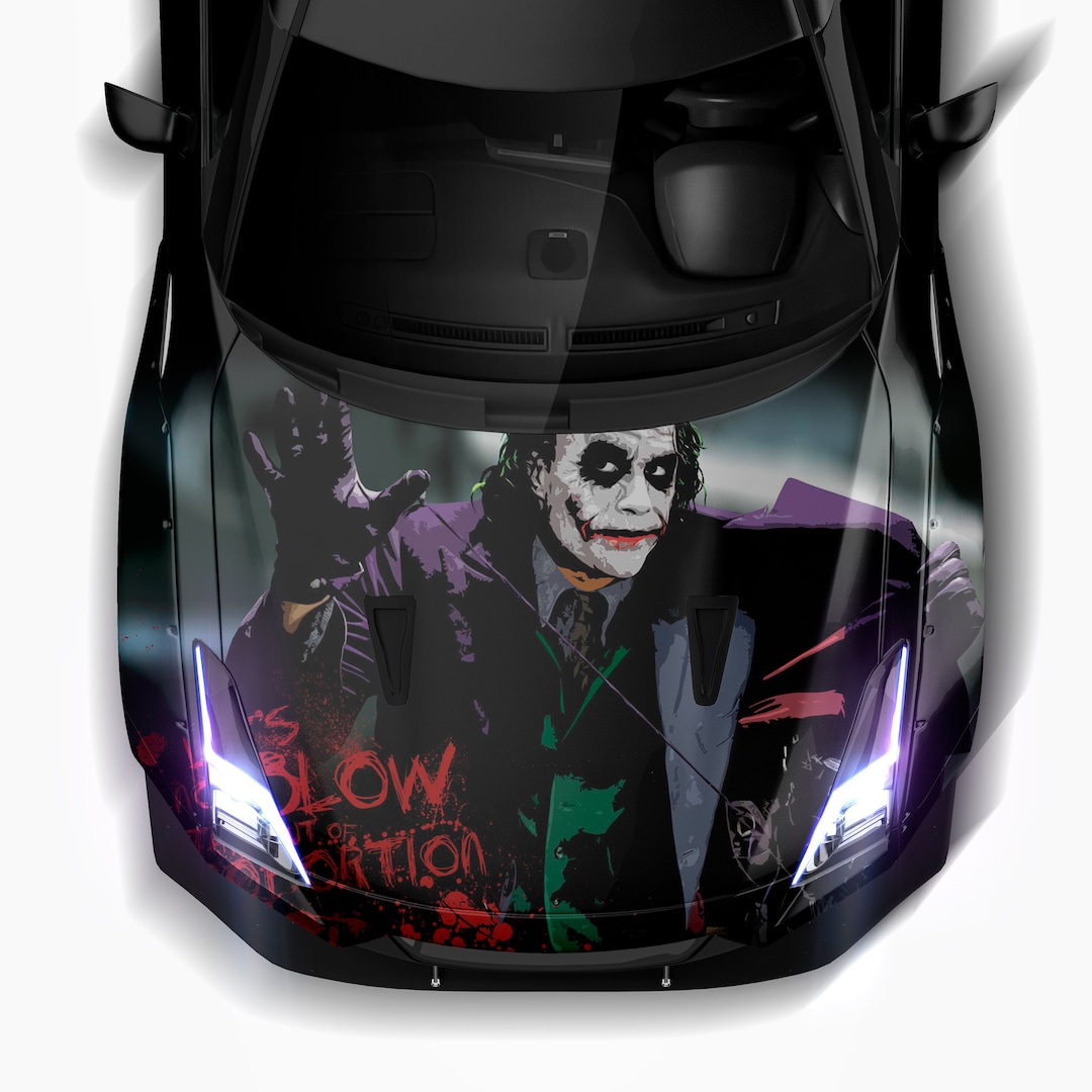 Antihero Joker Car Hood Wraps 31 Dark Series ITASHA American Comics ...
