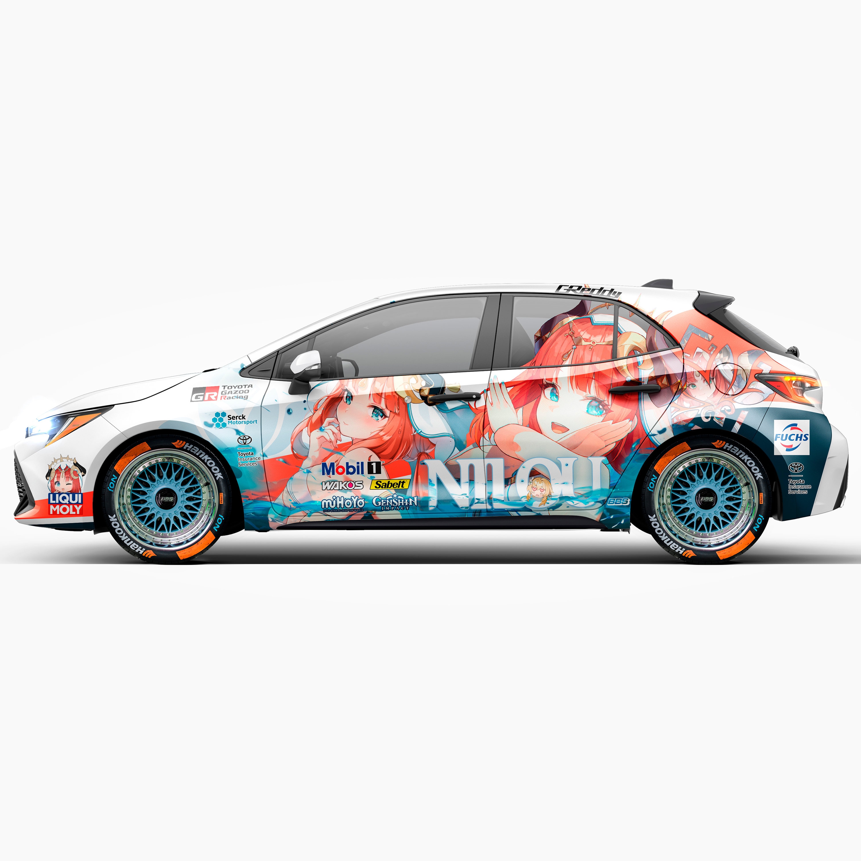 Genshin Impact Nilou Anime Car Wraps ITASHA Stickers Decals Made With ...