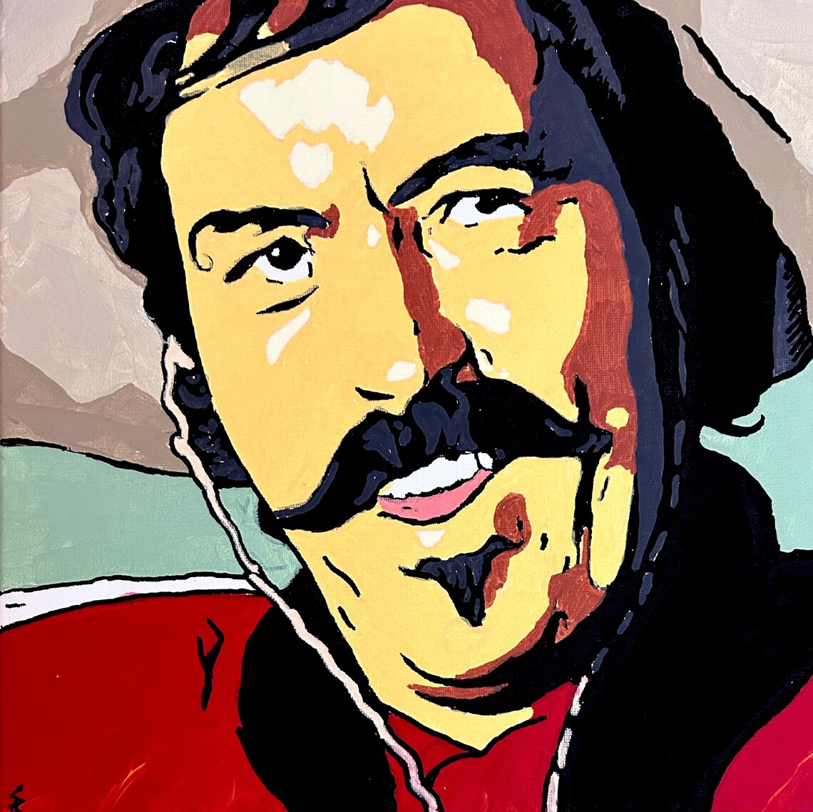 Powers Boothe as Curly Bill From Tombstone Movie Fan Art 12x12 Inches ...