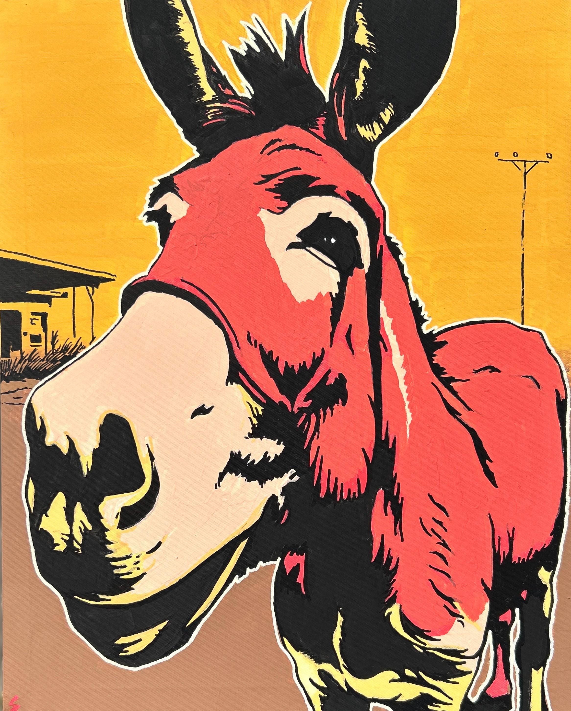 Donkey Pop Art Framed Print 11x14 - Etsy