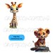 3O Baby Safari Animals Clipart Bundle, PNG Illustration Cute Watercolor ...