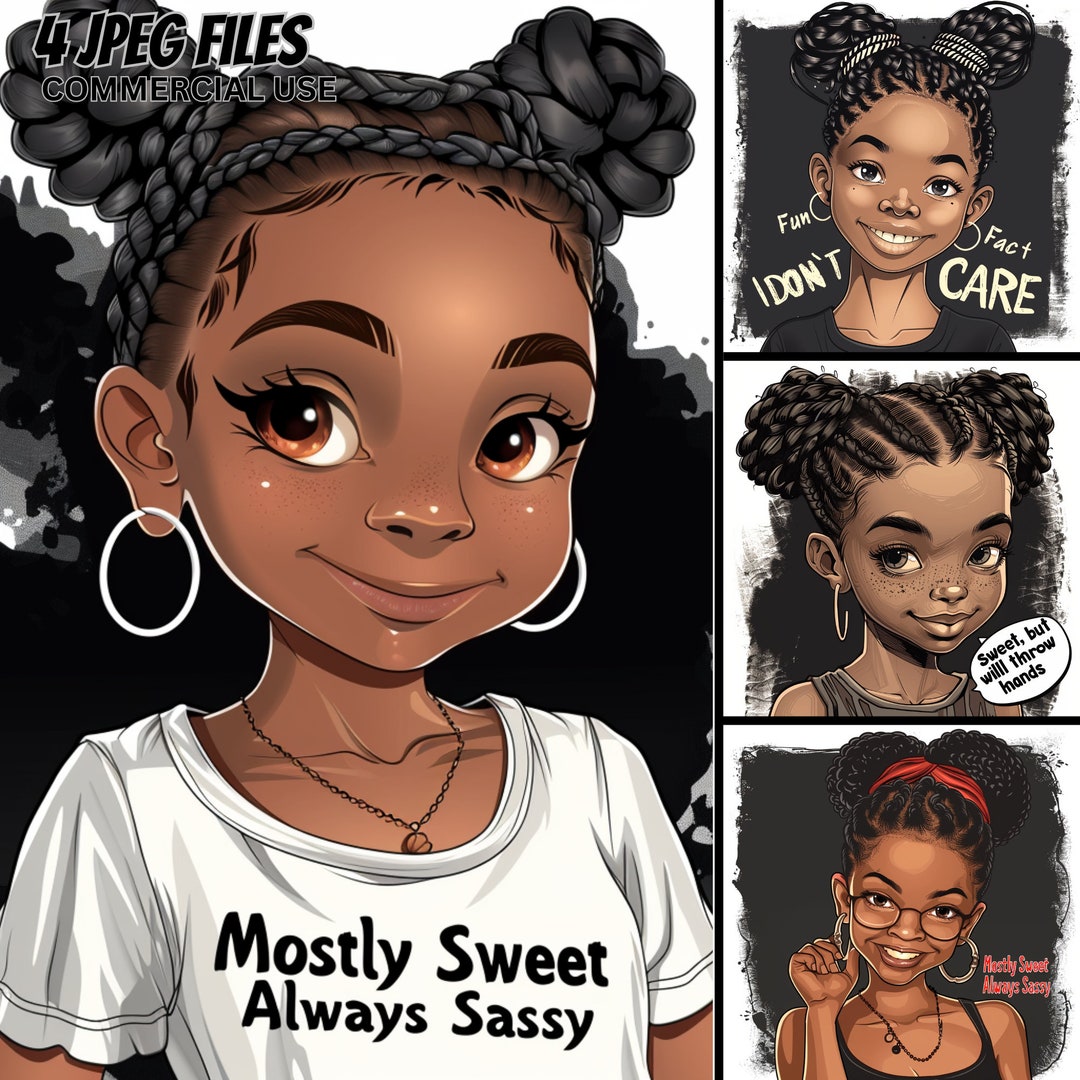 Cute Girl Graphic Design Vol.1 JPEG Bundle, Little Sassy Pants ...