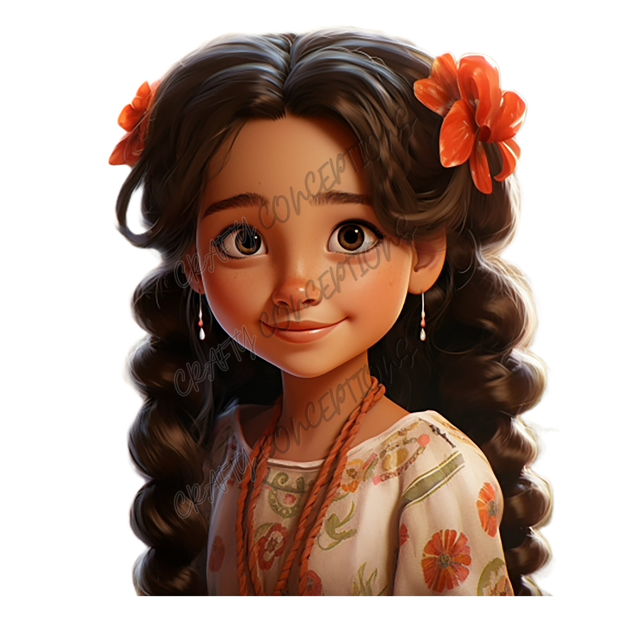 Cute Little Latina Girls Illustration V.10 4 PNG Bundle - Etsy Portugal