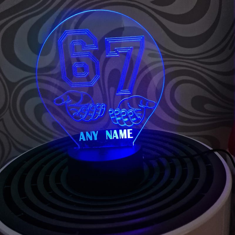 67 Neon Sign - Etsy