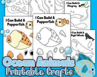 Turtle Cut & Paste Craft Printable, Spring Color and Build Art Kit ...