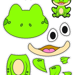 Pond Animal Craft Card | Color, Cut and Paste Art Activities for Kids ...