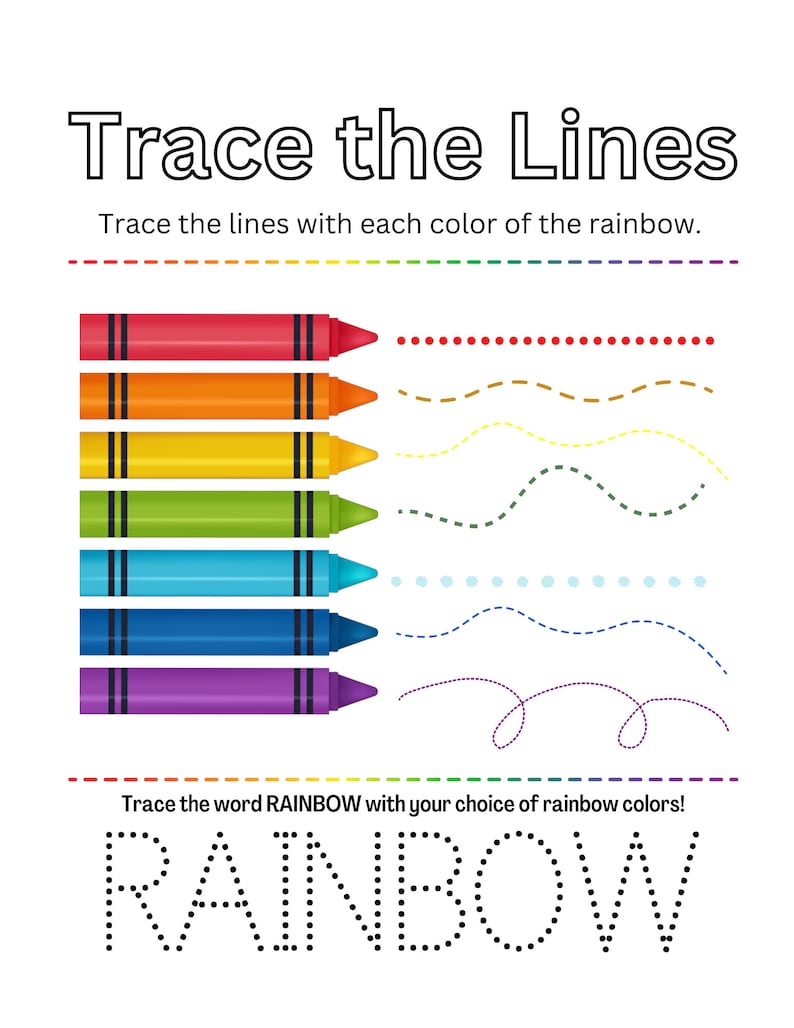 Letter R Rainbow Colors Activity Worksheets for Kids - Etsy