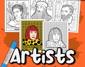 Famous Artist Colouring Pages printable Coloring Pages for Kids ...