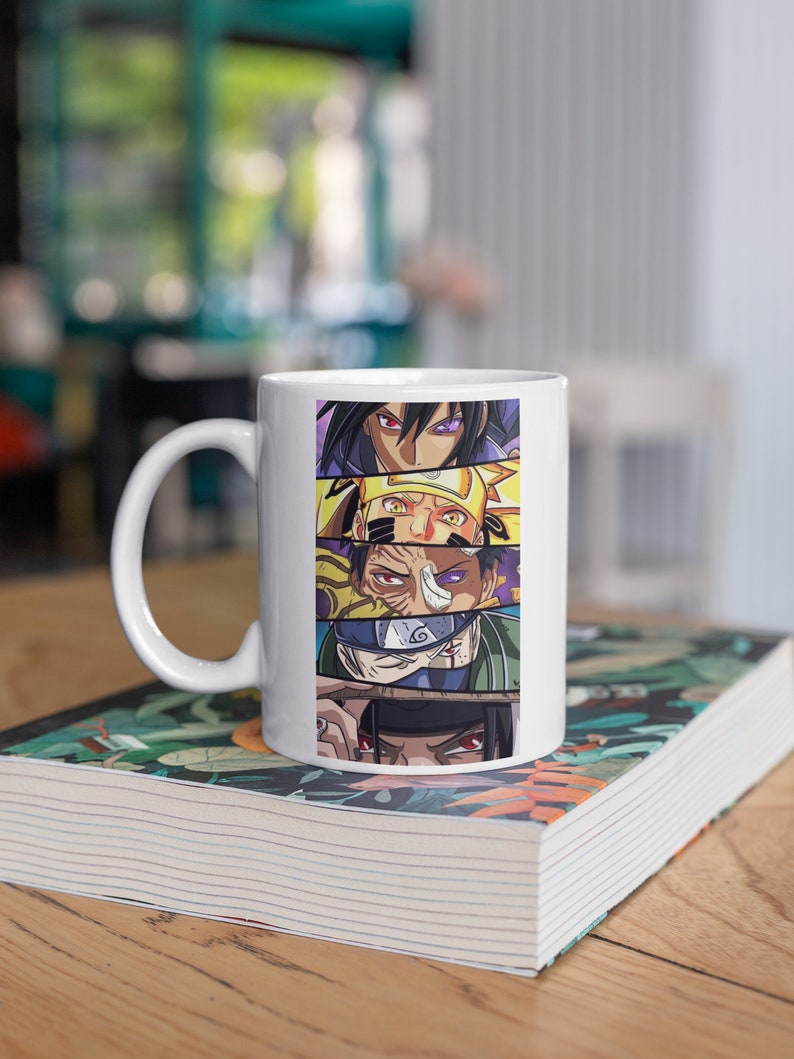 Naruto Mug, Sasuke, Obito, Kakashi, Itachi, Sharingan, Anime Coffee Mug ...
