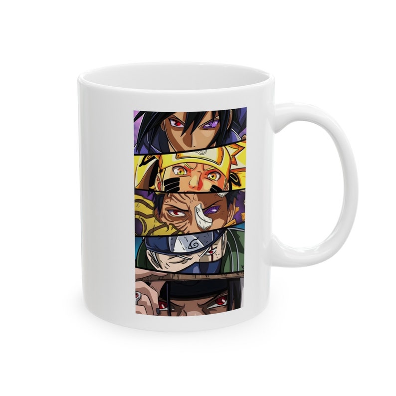 Naruto Mug, Sasuke, Obito, Kakashi, Itachi, Sharingan, Anime Coffee Mug ...