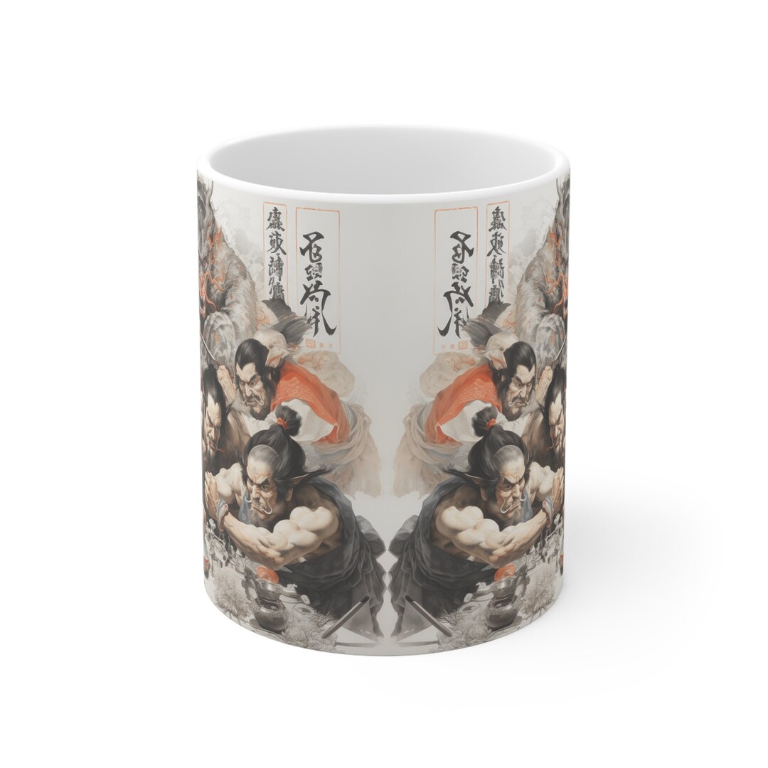Vintage Tokyo Sumo Tea Art Mug | A Masterpiece for Art Students - Etsy