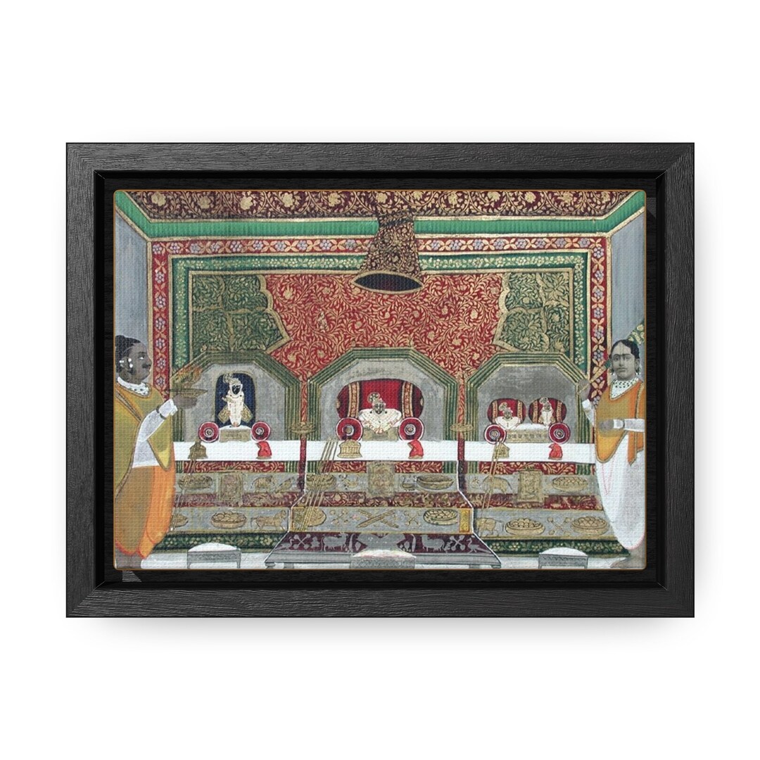 Lord Krishna Wall Painting Horizontal Frame Indian Traditional - Etsy