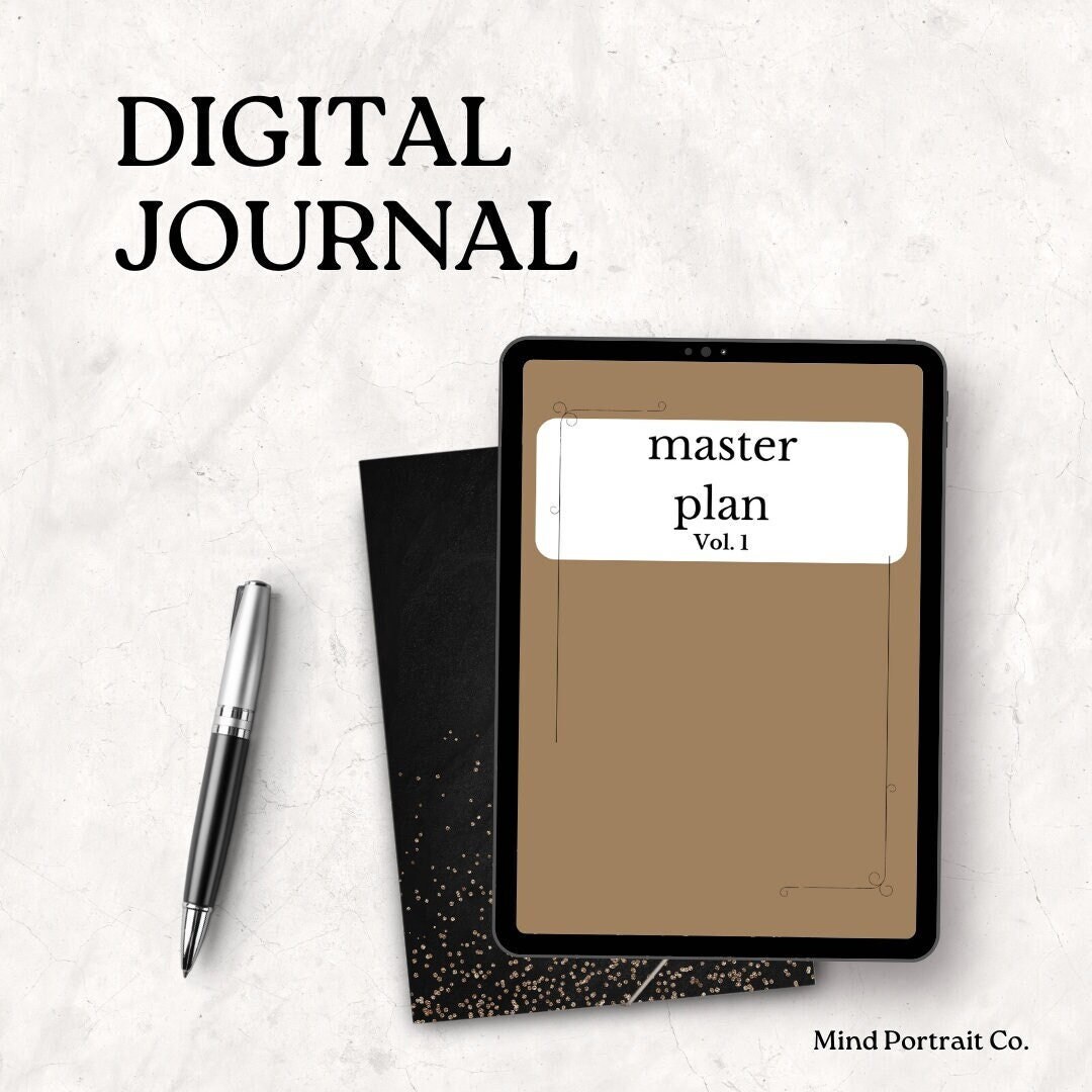 Digital Journal Master Plan Vol. 1 - Etsy