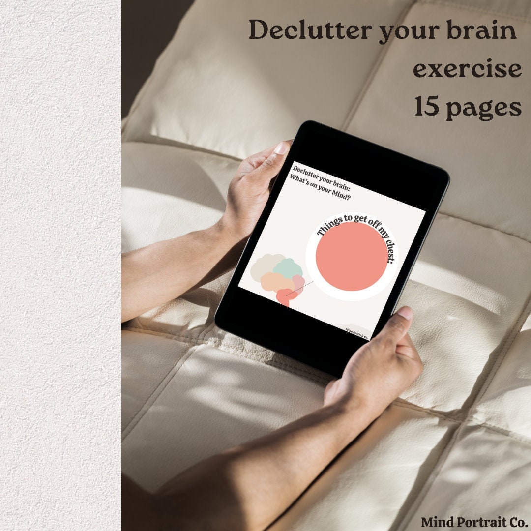 Declutter Your Brain Exercise Template - Etsy