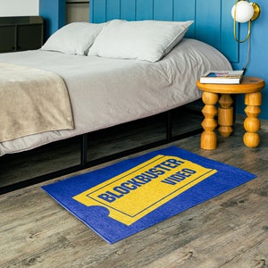 Blockbuster Video Rug, Retro Style VHS Movie Lovers, 90s Nostalgia ...